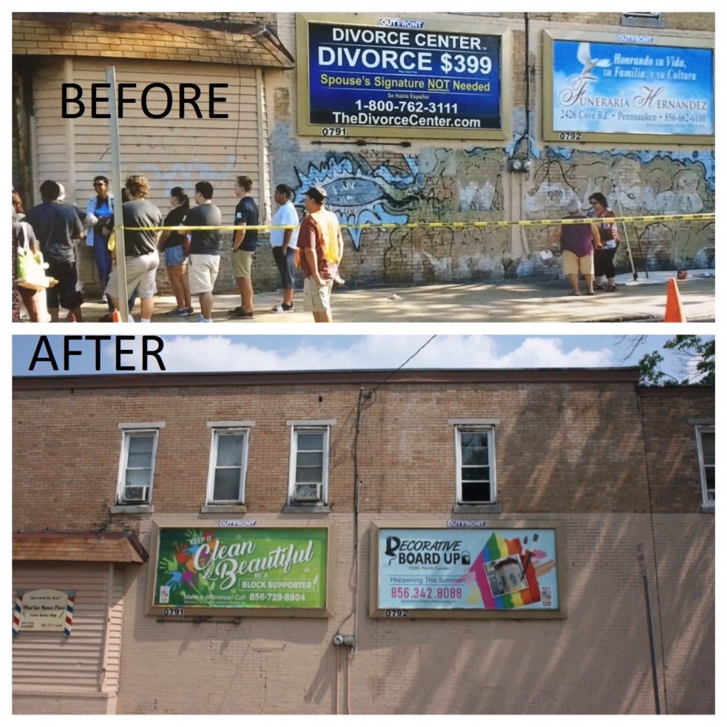Billboards “Change the Message!” in North Camden – CLHI